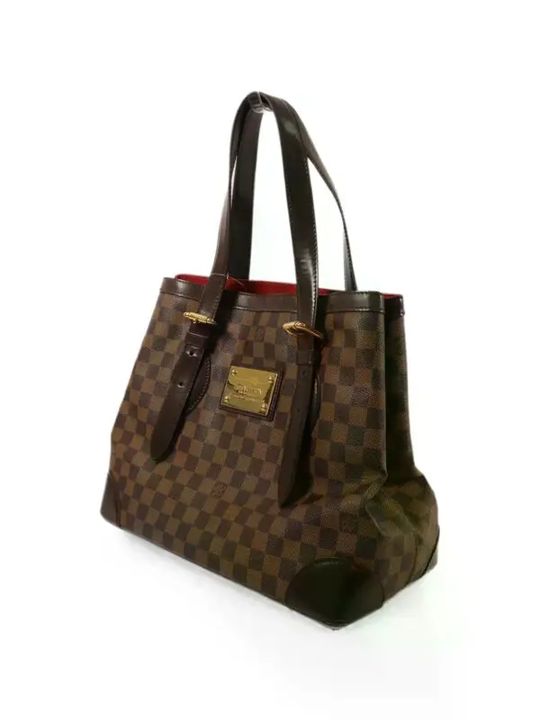 LOUIS VUITTON Damier Ebène Hampstead Mm Shoulder Tote Bag