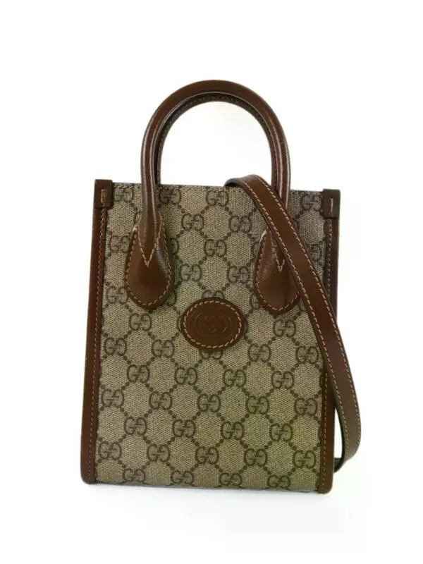 Gucci Mini Gg Supreme Interlocking Tote Bag