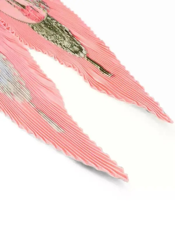 Hermès Pleated Silk Scarf