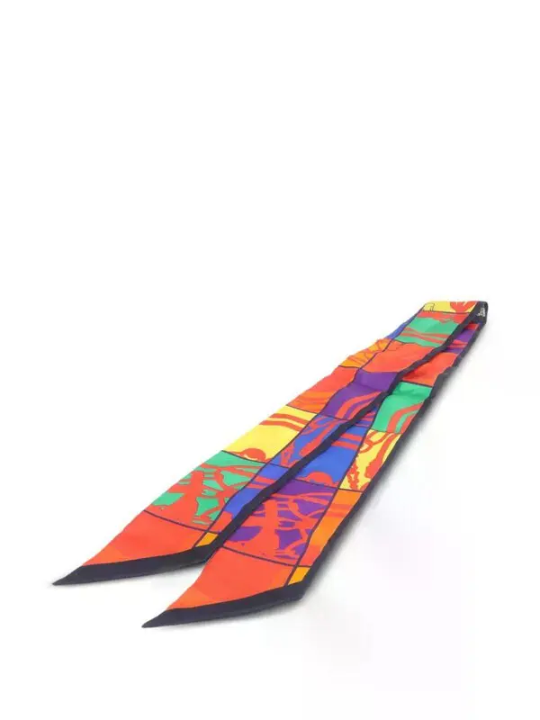 Hermès Twilly Silk Scarf - Red