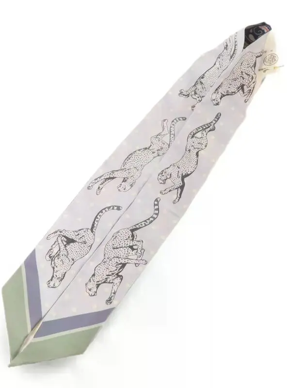 Hermès Twilly Guepards Bandana Scarf