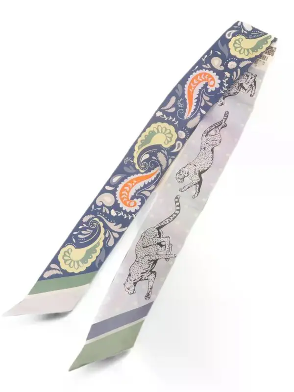 Hermès Twilly Guepards Bandana Scarf
