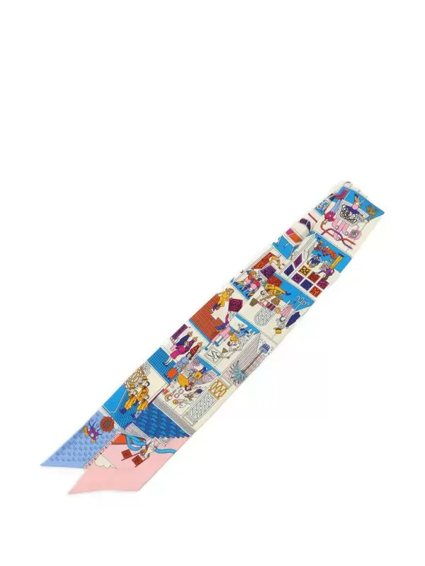 Hermès La Maison Des Carrés Twilly Scarf