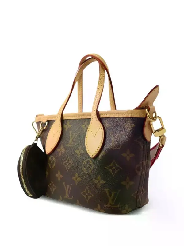 LOUIS VUITTON Monogram Canvas Shoulder Bag With Detachable Coin Purse - Brown