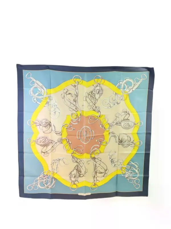 Hermès Silk Scarf - Blue