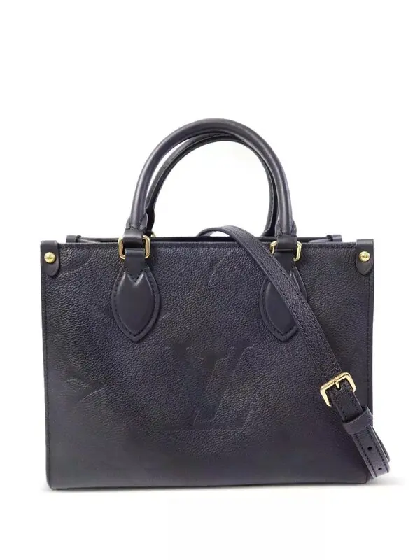 LOUIS VUITTON Onthego Monogram Empreinte Tote Bag - Black