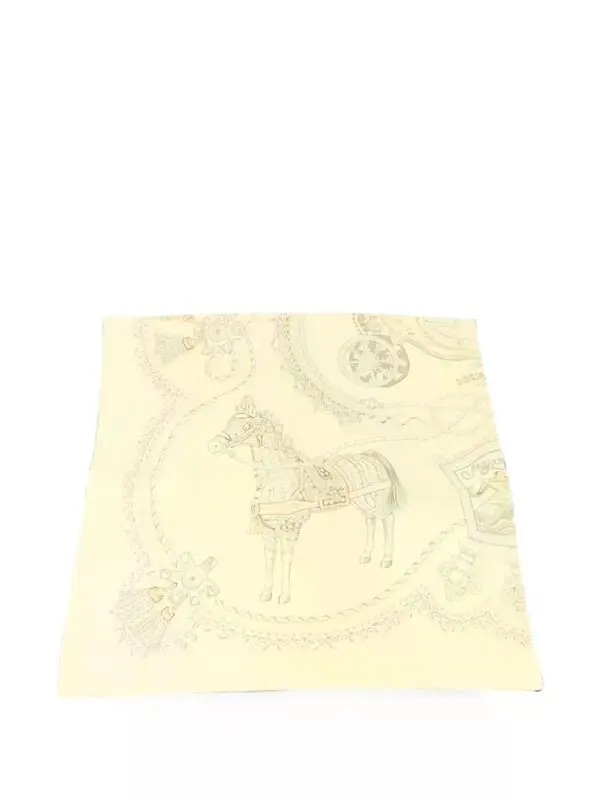 Hermès Horse-print Silk Scarf
