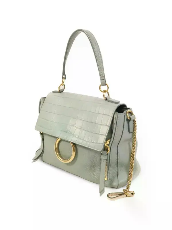 Chloé Crocodile-effect Ring-detail Shoulder Bag