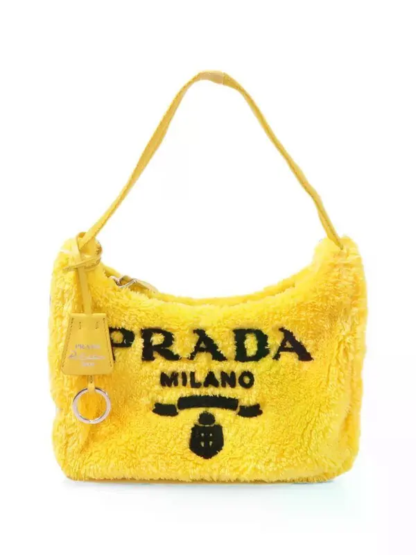 Prada Re-edition 2000 Mini Terry Shoulder Bag - Yellow