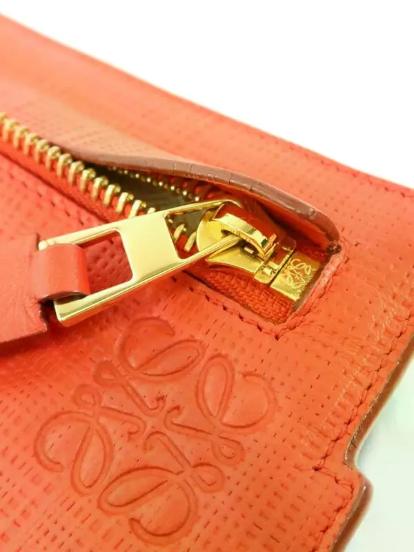 Loewe T Pouch Leather Clutch Bag