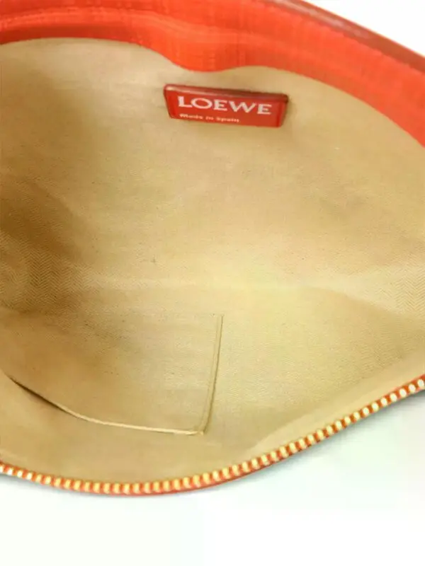 Loewe T Pouch Leather Clutch Bag