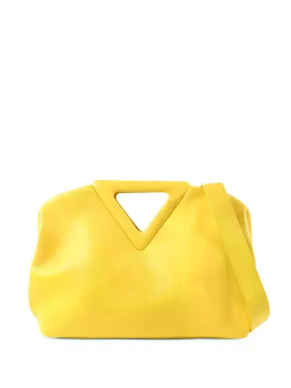 Bottega Veneta Point Leather Tote Bag - Yellow