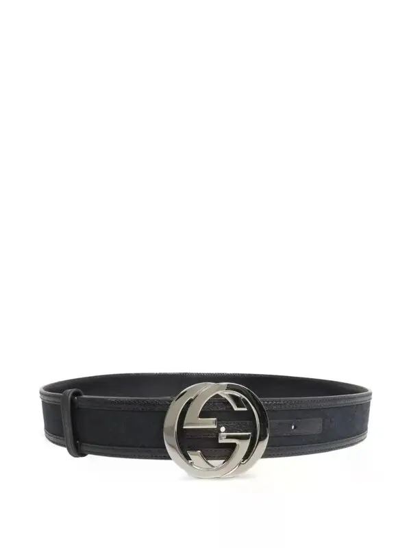 Gucci Interlocking Gg Belt - Black