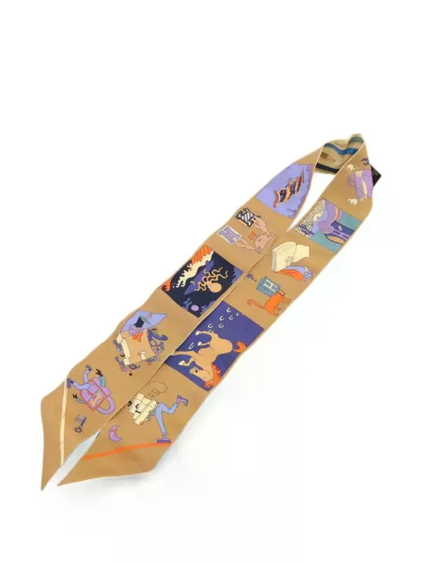 Hermès Twilly Graphic-print Scarf