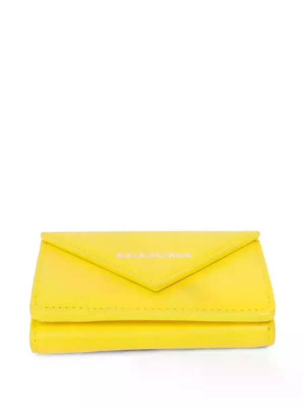 Balenciaga Tri-fold Wallet - Yellow