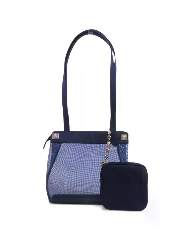 Versace Mesh Shoulder Bag - Blue