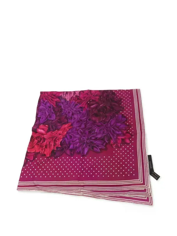 Gucci Floral-print Scarf - Pink