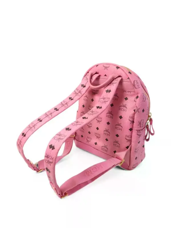 Mcm Stark Backpack With Gold-tone Logo Plaque