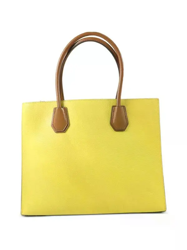 Michael Kors Mercer Leather Tote Bag - Yellow