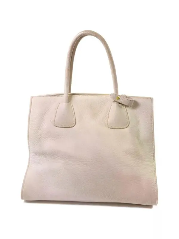 Prada Vitello Daino Tote Bag - Neutrals