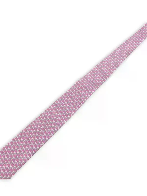 Hermès Silk Tie With Horse Print