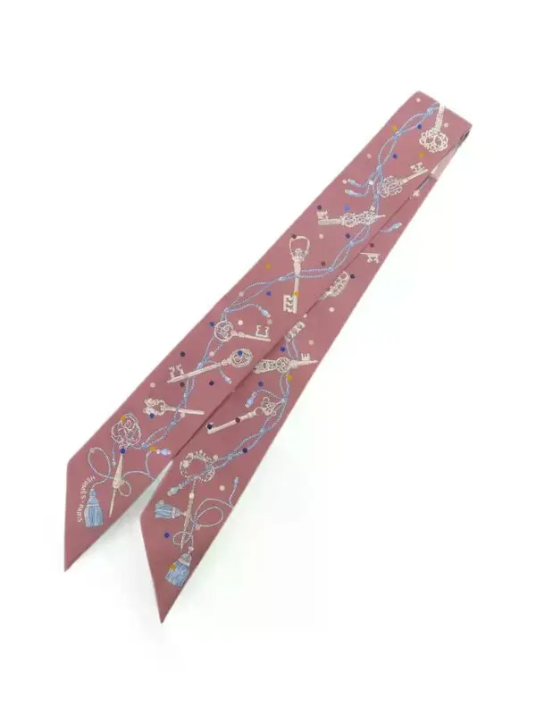 Hermès Twilly Key-print Scarf