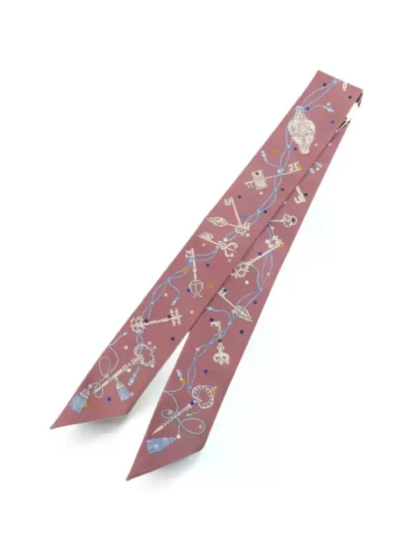 Hermès Twilly Key-print Scarf