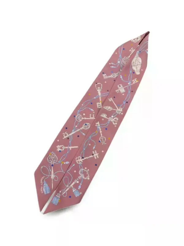 Hermès Twilly Key-print Scarf