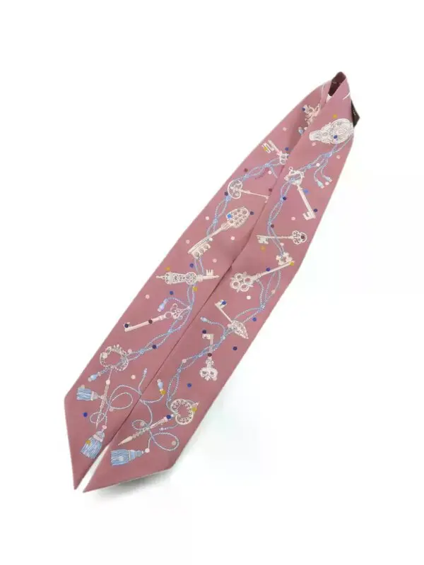 Hermès Twilly Key-print Scarf