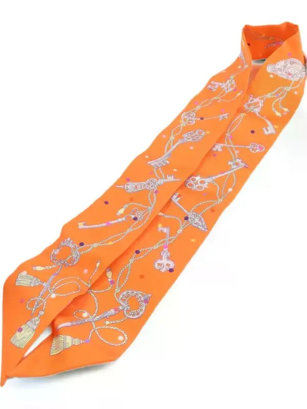 Hermès Twilly Key-print Scarf