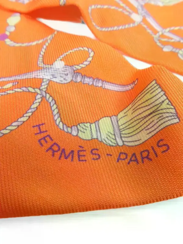 Hermès Twilly Key-print Scarf