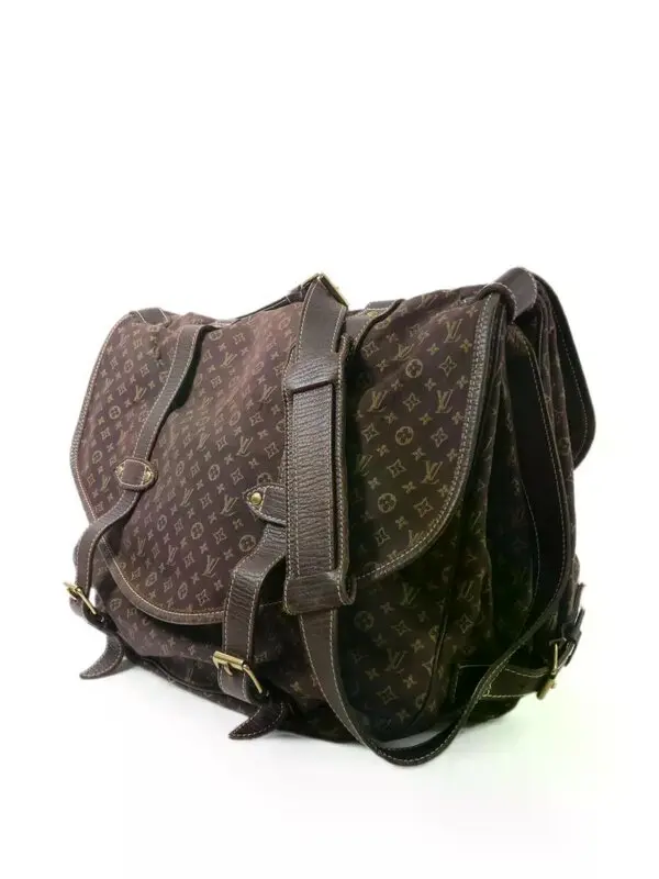 LOUIS VUITTON Xl Mini Lin Saumur Monogram Shoulder Bag