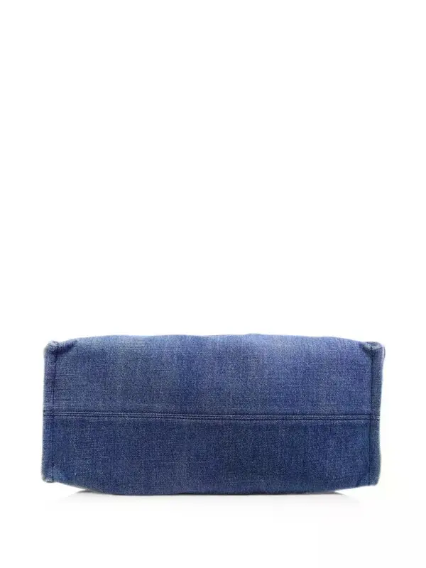 Celine Logo Patch Denim Tote Bag