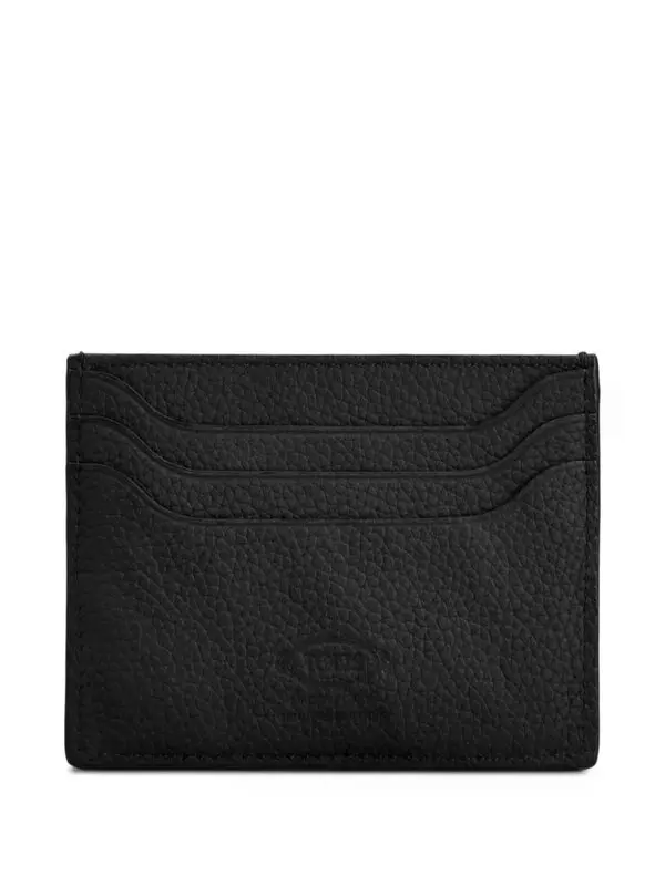 TOD'S T Timeless Pebbled-leather Card Holder