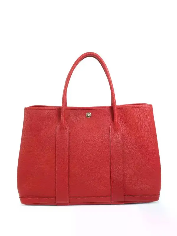 Hermès Garden Party Pm Calfskin Tote Bag - Red