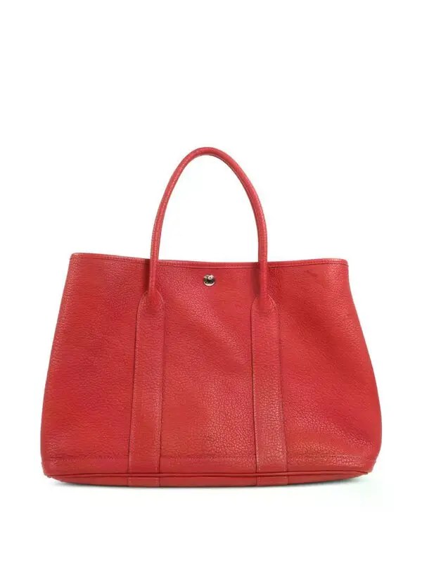 Hermès Garden Party Pm Calfskin Tote Bag - Red