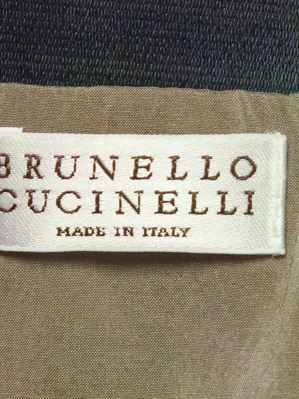 Brunello Cucinelli Striped Draped Maxi Skirt