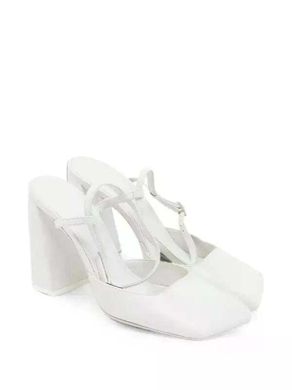 Amina Muaddi Charlotte Block-heel Pumps