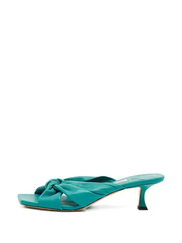 JIMMY CHOO Avenue Knotted Slide Sandals