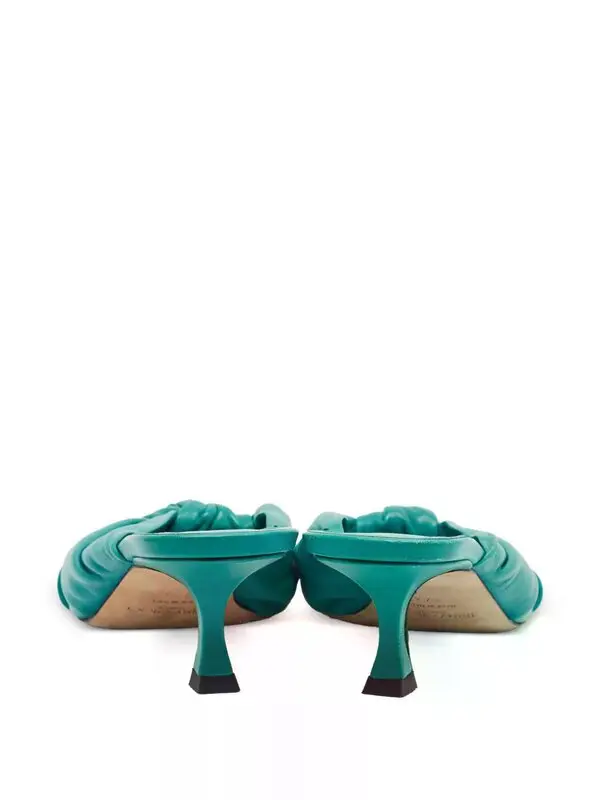 JIMMY CHOO Avenue Knotted Slide Sandals - Blue