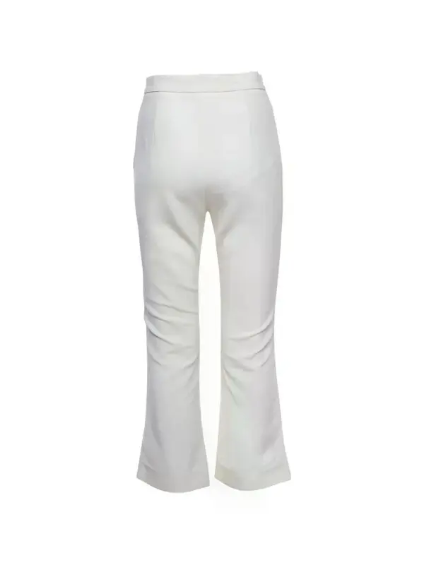 Max Mara Flared-hem Regular-fit Cropped Trousers