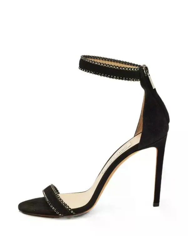 JIMMY CHOO Crystal-embellished Ankle-strap Heeled Sandals