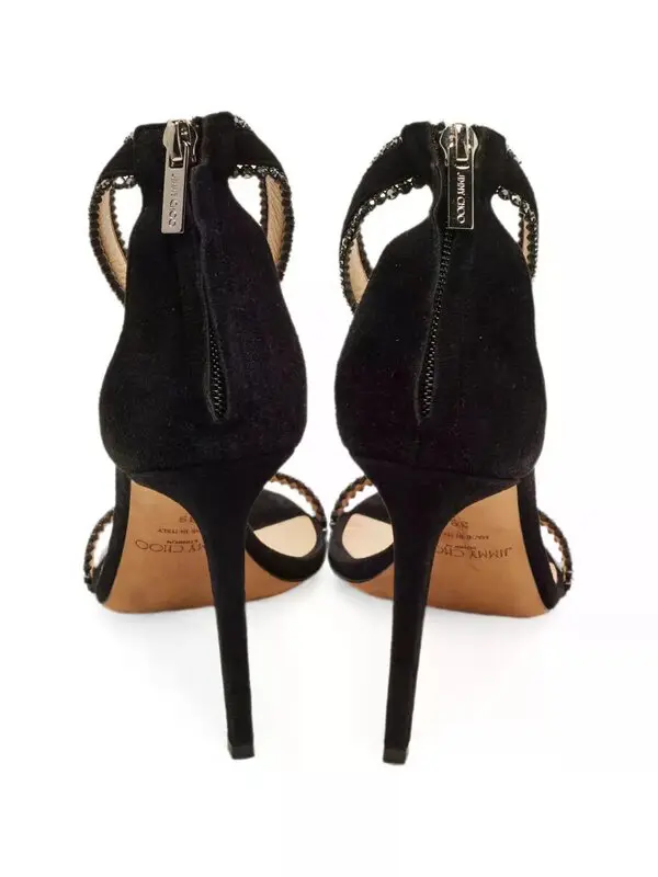 JIMMY CHOO Crystal-embellished Ankle-strap Heeled Sandals