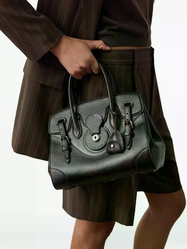 Ralph Lauren Soft Ricky Distressed Leather Tote Bag