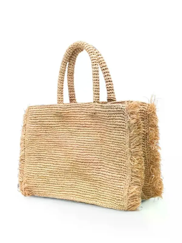 MC2 SAINT BARTH Colette Raffia Fringes Tote Bag