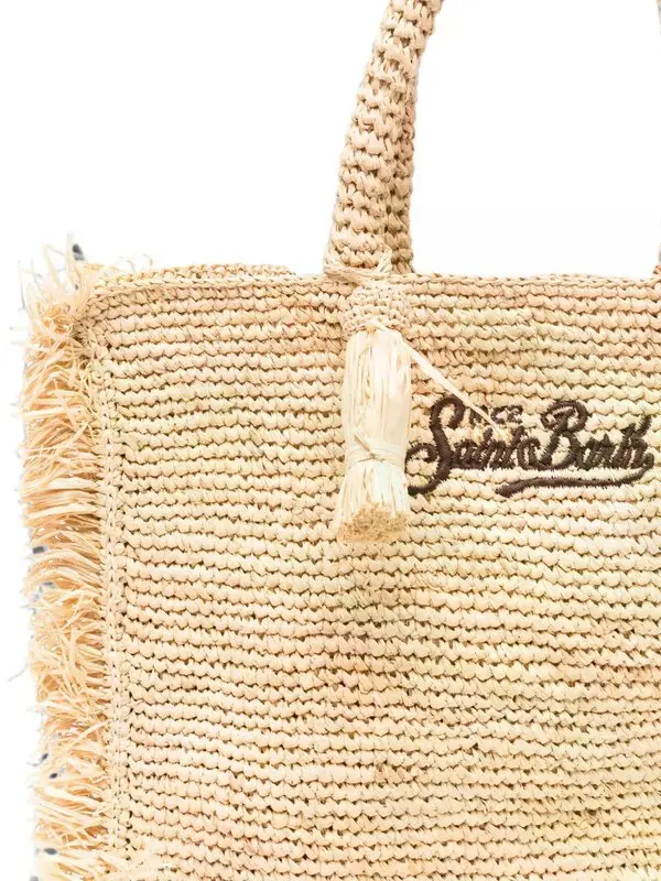 MC2 SAINT BARTH Colette Raffia Fringes Tote Bag