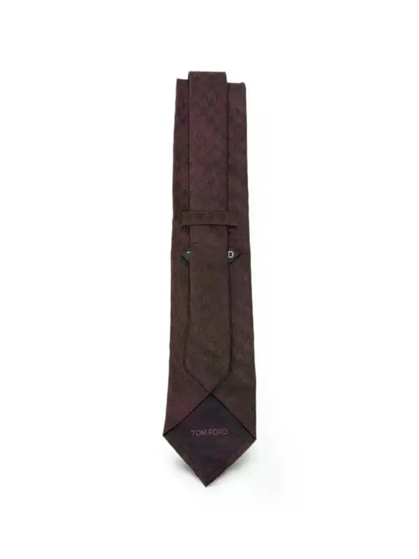 TOM FORD Houndstooth-jacquard Tie