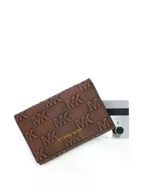 Michael Kors Colby Logo-embossed Leather Cardholder