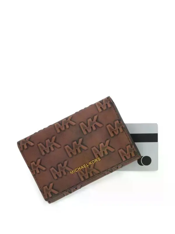 Michael Kors Colby Logo-embossed Leather Cardholder