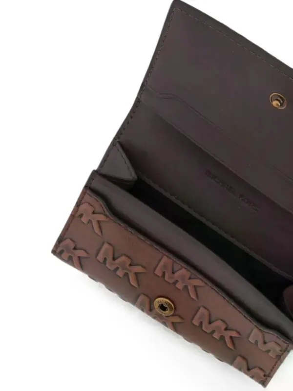 Michael Kors Colby Logo-embossed Leather Cardholder